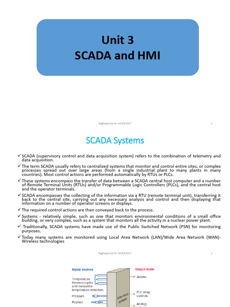 Scada And Hmi Unit 3 Pdf Scada Programmable Logic Controller 