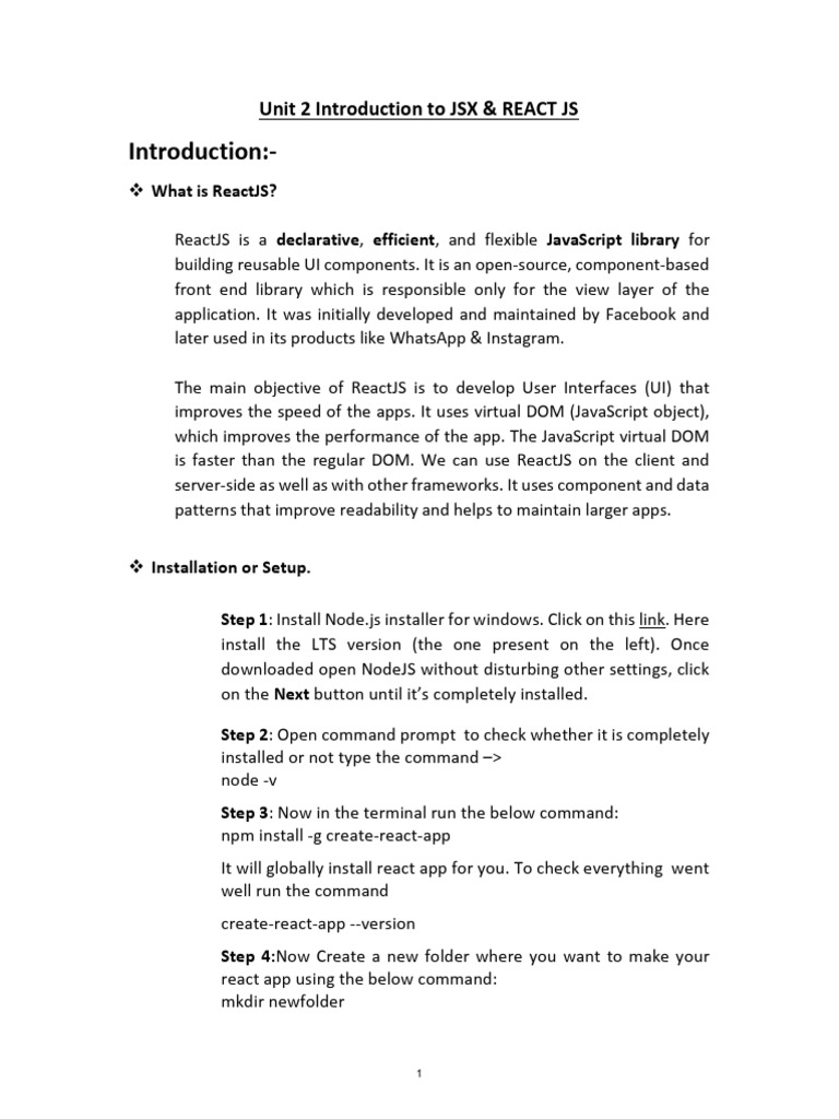 React Chap-2 | PDF | Software Engineering | Systems Engineering React Chap-2 | PDF | Software Engineering | Systems Engineering