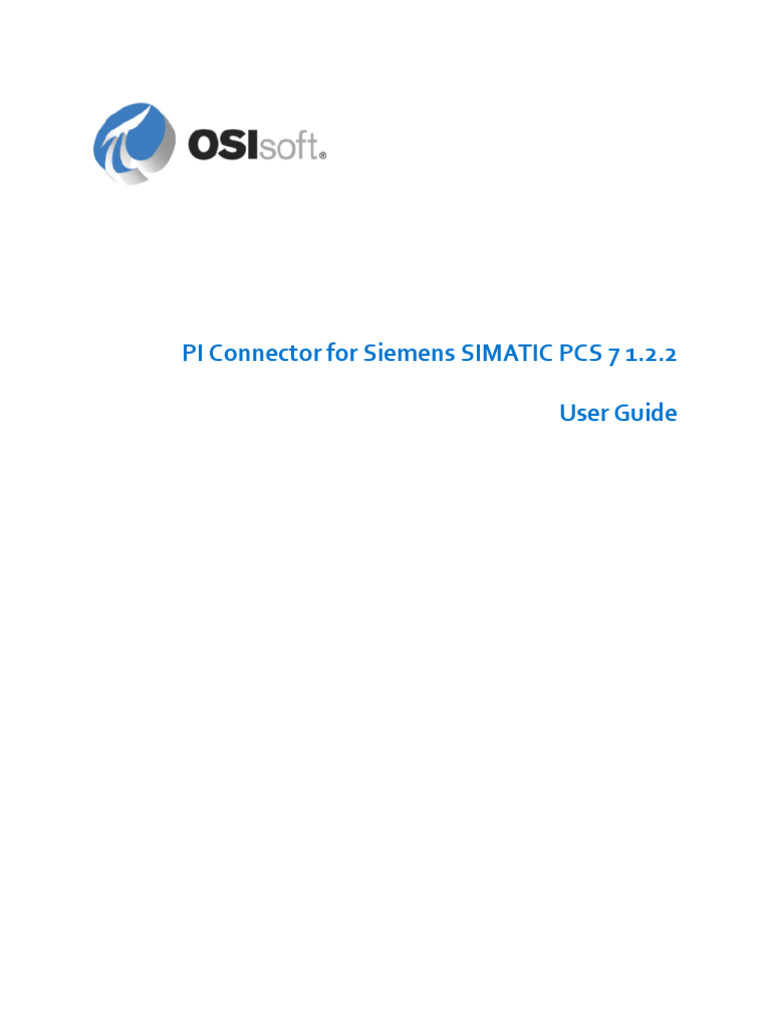 PI Connector For Siemens SIMATIC PCS7 1.2.2 User Guide | PDF | Port (Computer Networking ...
