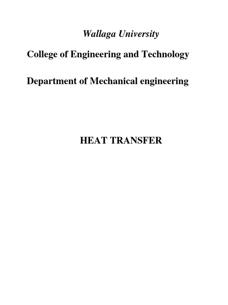 Heat Transfer - Notes | PDF | Heat Transfer | Heat Exchanger