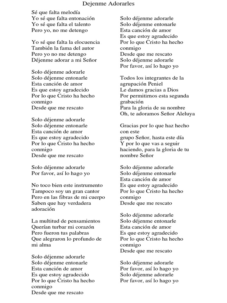 Sé Que Falta Melodía | PDF