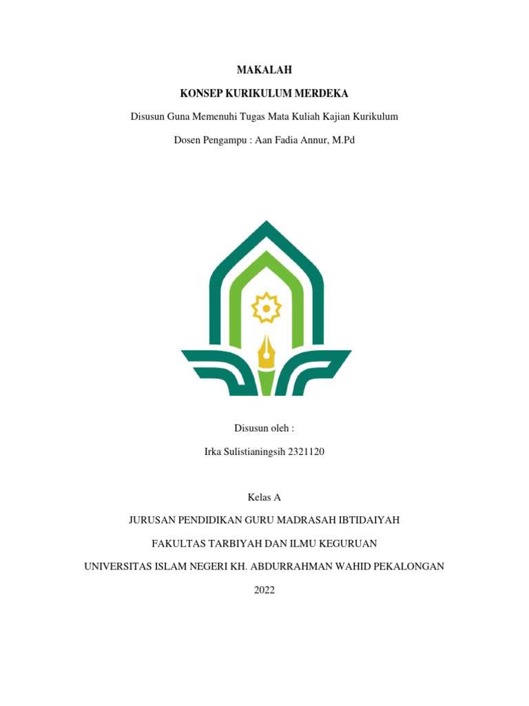 Konsep Kurikulum Merdeka Belajar | PDF | Karier & Perkembangan