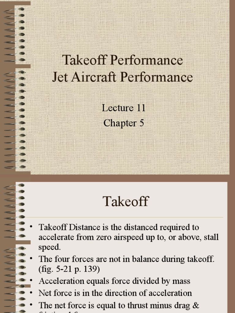 Takeoff Performance Jet Aircraft Performance | PDF | Takeoff | Stall ...