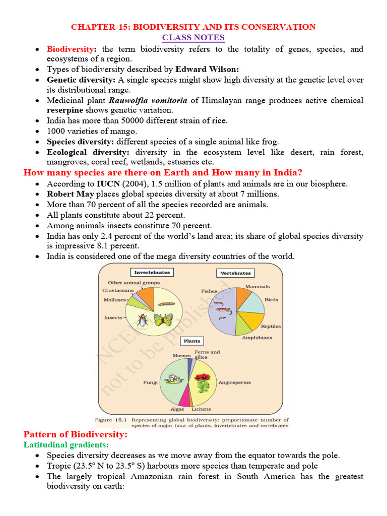 Biodiversity | PDF | Biodiversity | Conservation Biology