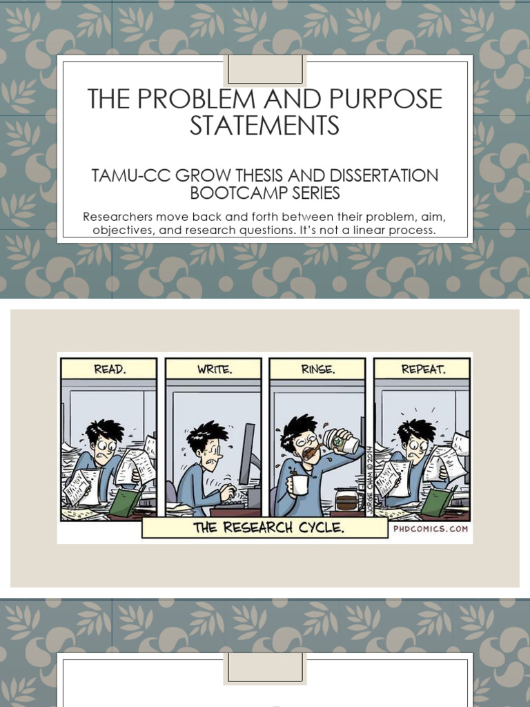 Problem and Purpose Statements | PDF | Quantitative Research ...