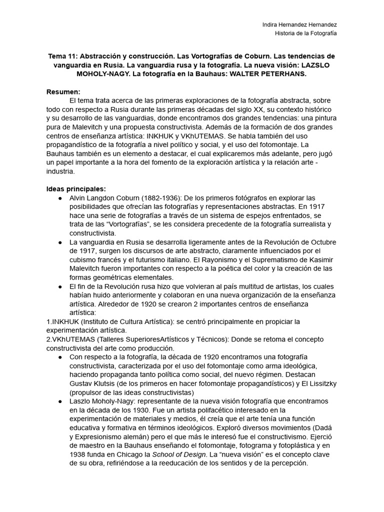 Indira Hernandez Hernandez Historia de La Fotografía | Descargar gratis ...