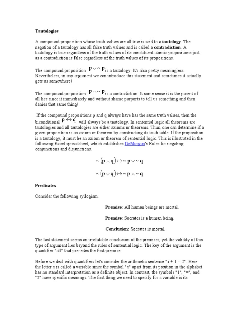 Logic | PDF | Proposition | Prime Number
