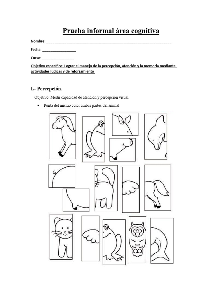 Prueba Cognitiva | PDF | Crecimiento personal y profesional
