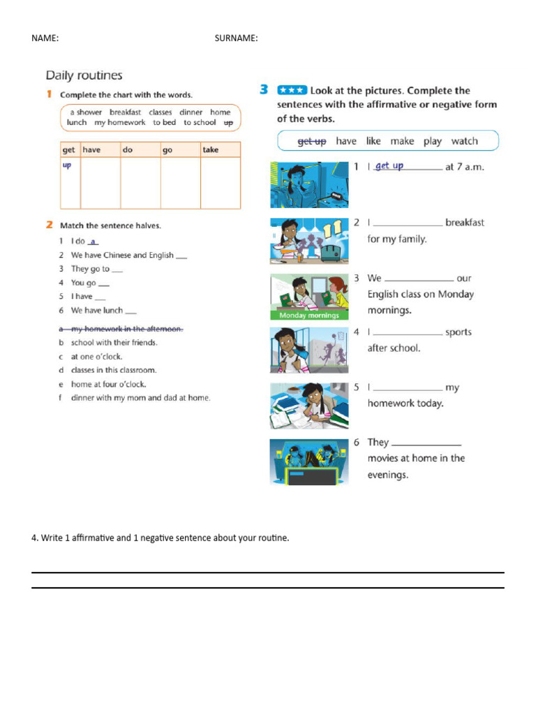 test unit 6 mETRO STARTER | PDF