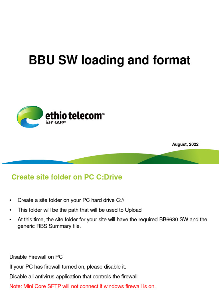 BBU SW Loading and Format | PDF | Finance & Money Management