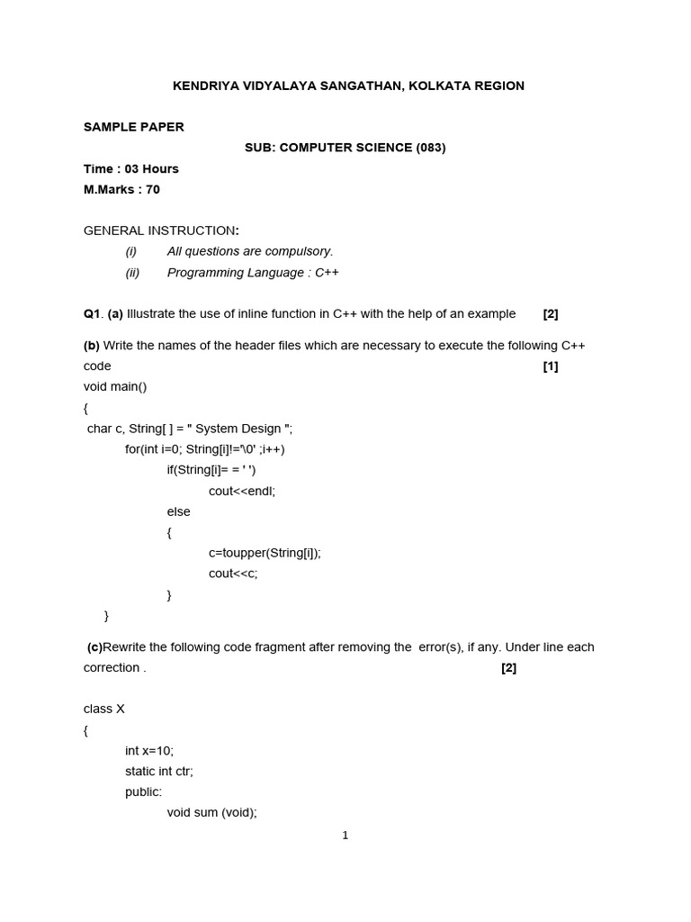 01 QP SP 2 Cs | PDF | Network Topology | Software Engineering