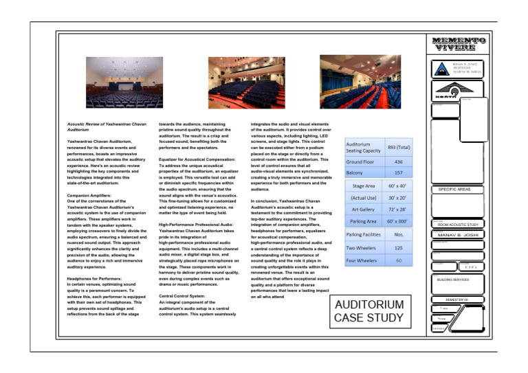 Auditorium Case Study: Memento Vivere | Download Free PDF | Acoustics ...