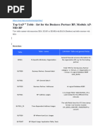SAP GTS Master and Transaction Tables | PDF | Business | Computers