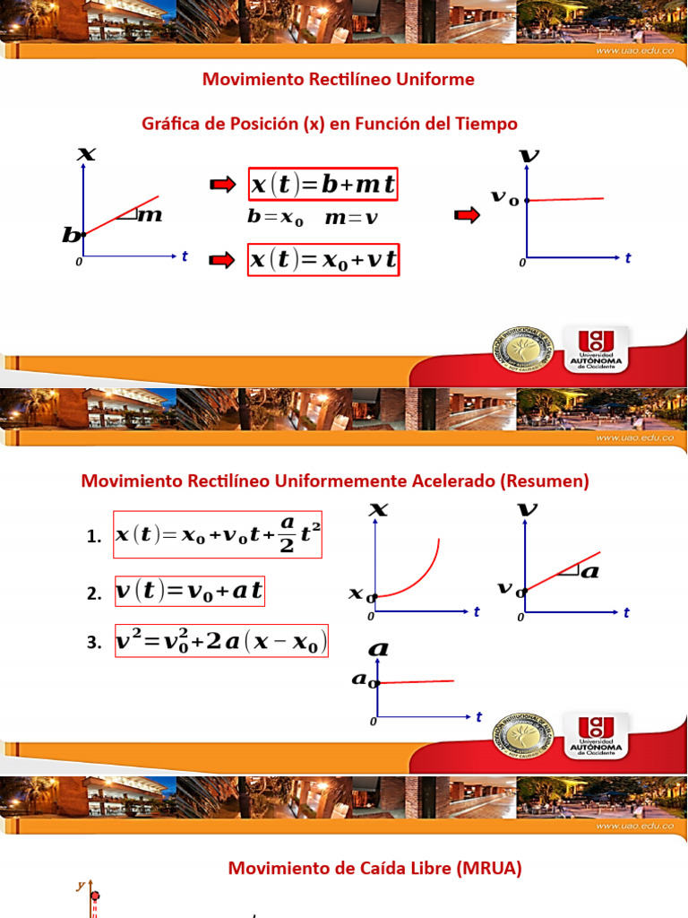Ejemplos de MRU y MRUA | PDF | Ingeniería mecánica | Física