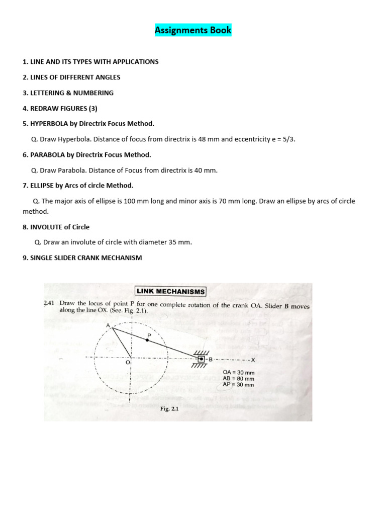 Assignments Book 1 | PDF