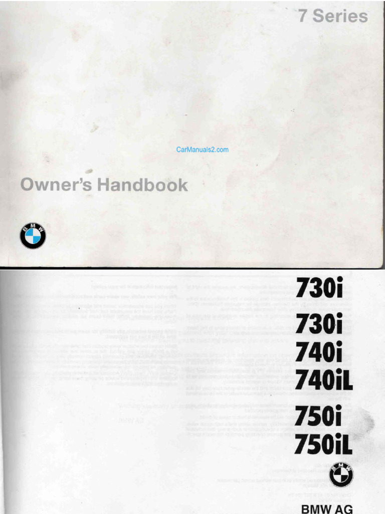BMW 7-Series 1992 Owner's Handbook | PDF