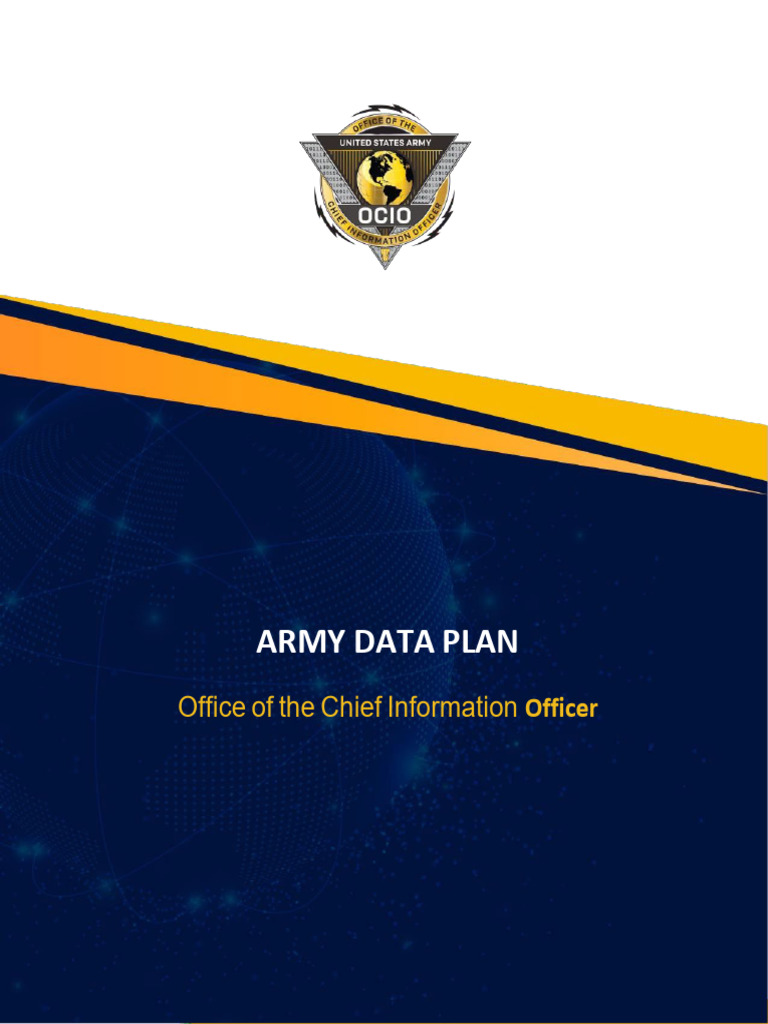 Army Data Plan Final 221013 | PDF | Cloud Computing | Interoperability
