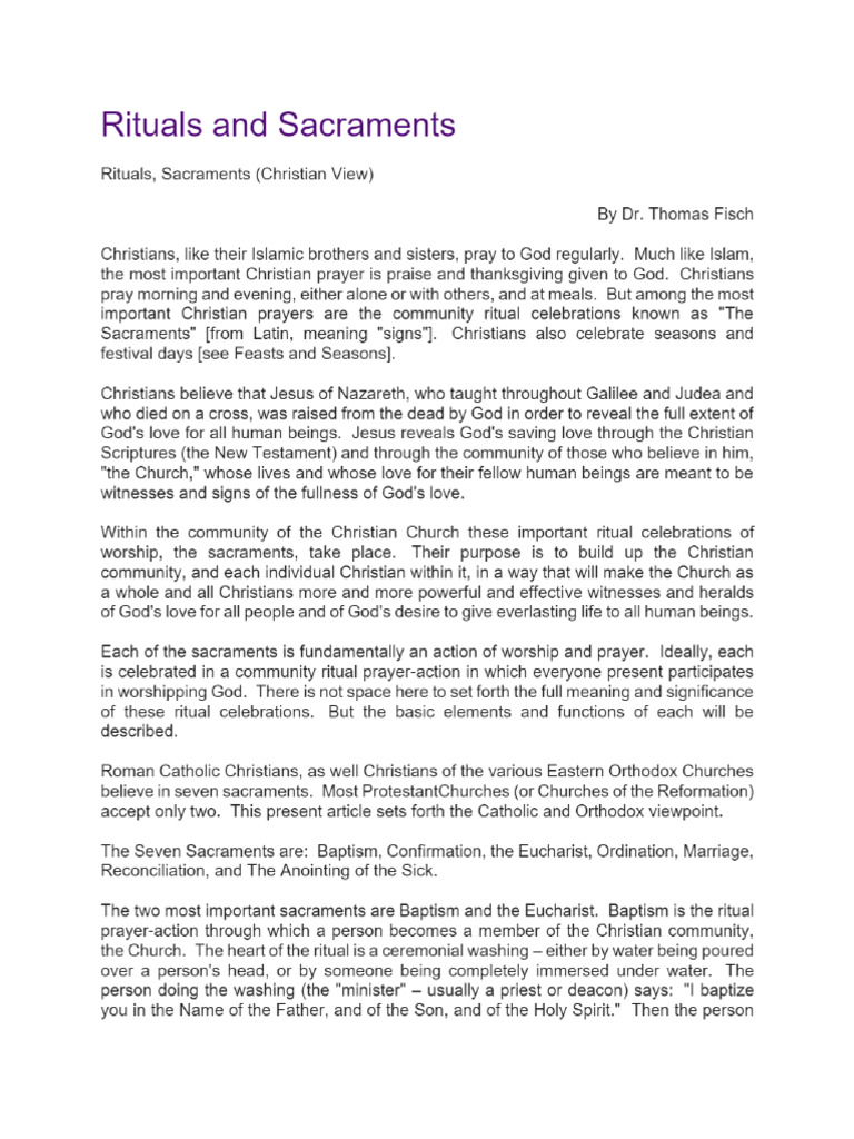 Christian Tradition 11 | PDF