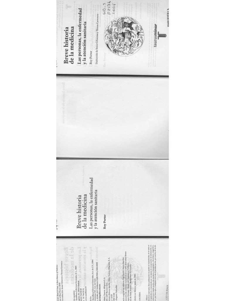 Roy Porter - Breve Historia de La Medicina - Parte 1 | PDF