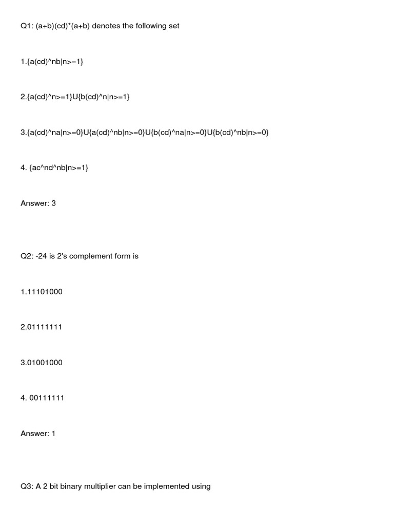 Questions | PDF | Parsing | C++