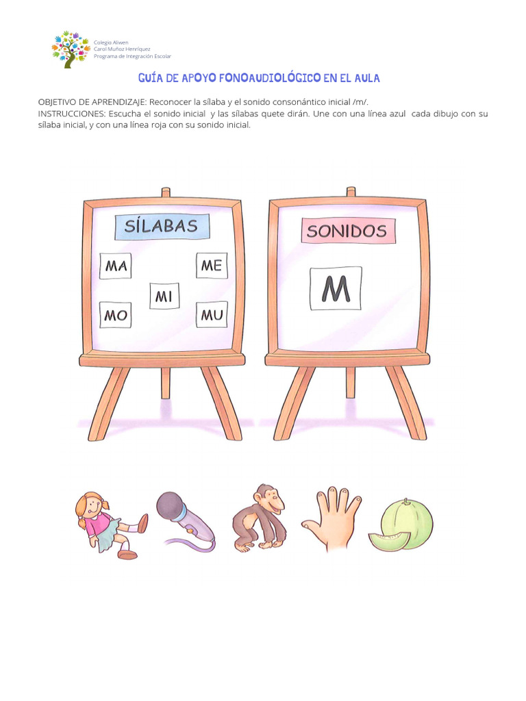 CONCIENCIA FONOLÓGICA CON EL FONEMA M | PDF | Comunicación humana ...