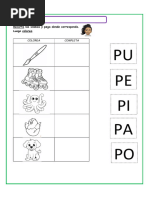Actividades con la letra P | PDF