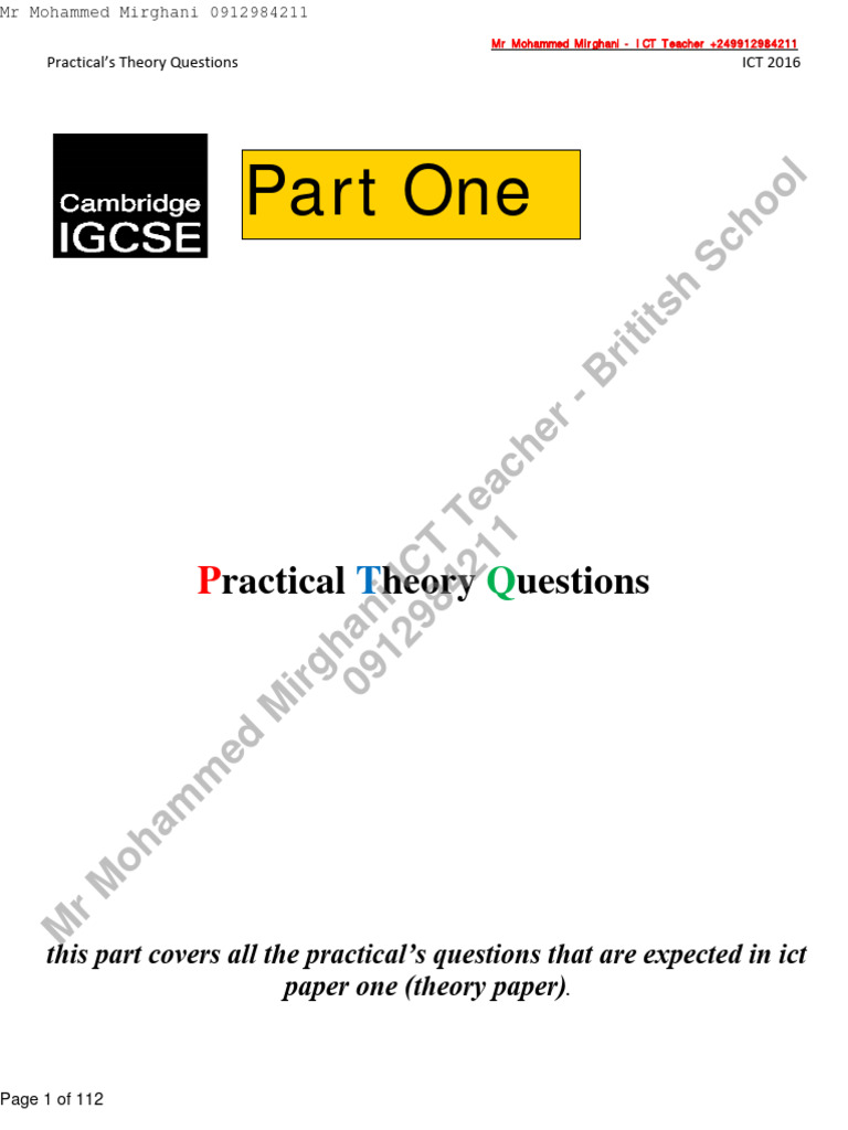 Practical's Theory | PDF | Databases | Relational Database