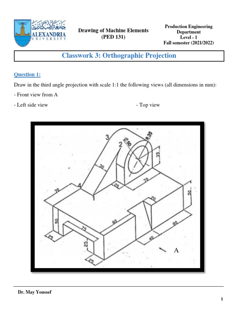 Orthographic Projection | PDF Orthographic Projection | PDF