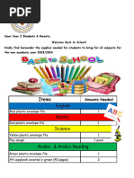 Grade 1,2 and 3 Requirements:: Notebook: Writing Notebook | PDF | Art