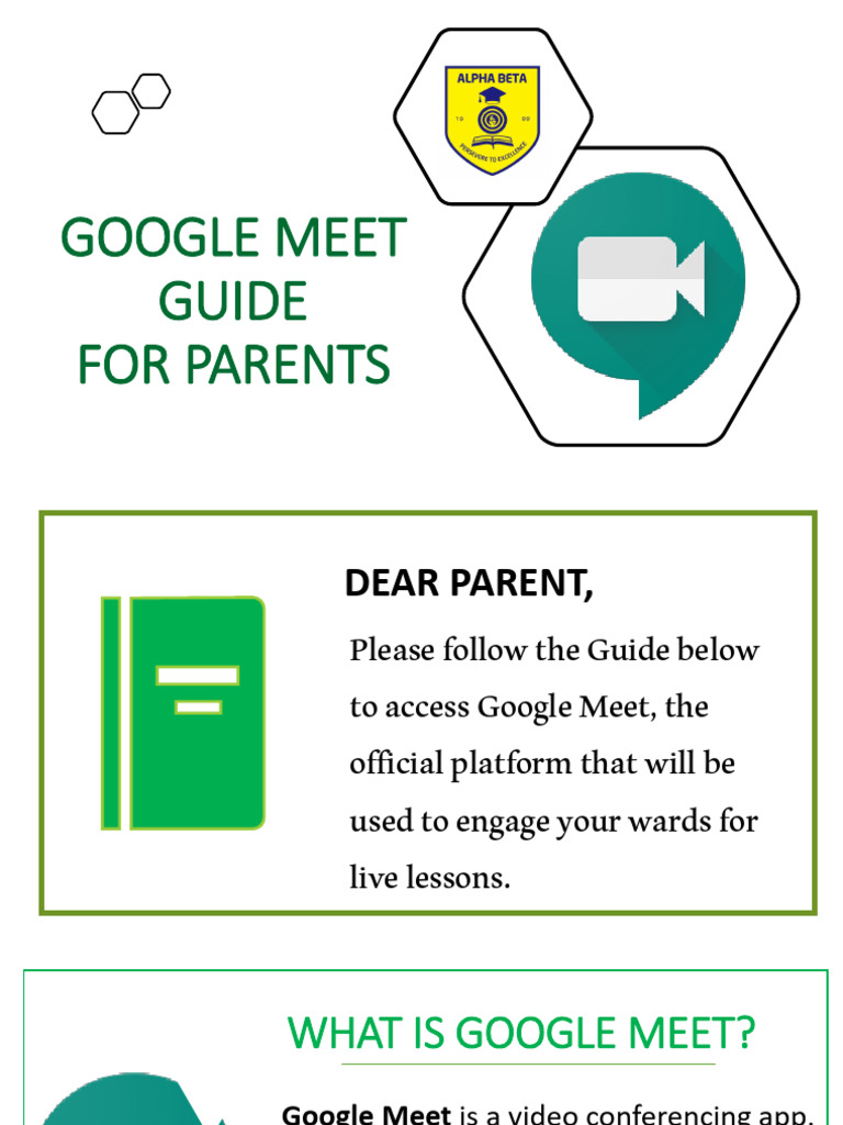 Google Meet Guide For Parents | PDF | Mobile App | Software Release ...