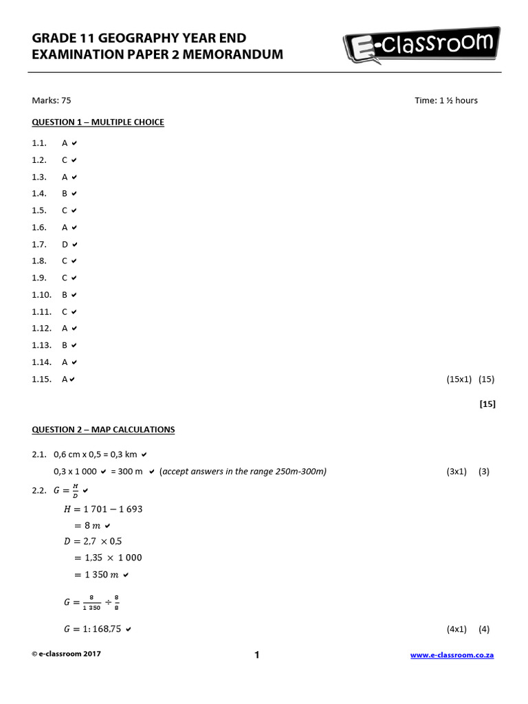 gr11 Geography Paper 2 Final Exam Memo | PDF | Geographic Information ... gr11 Geography Paper 2 Final Exam Memo | PDF | Geographic Information ...