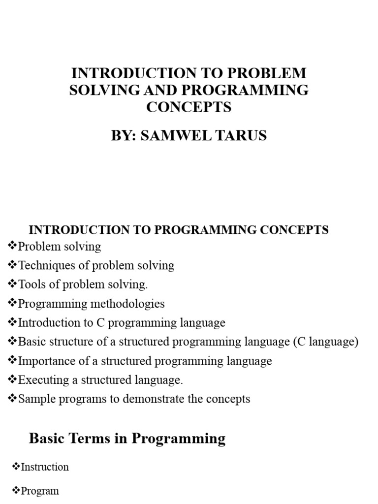 Rhet-3151: Programming Concepts Overview | PDF | Computer Programming ...