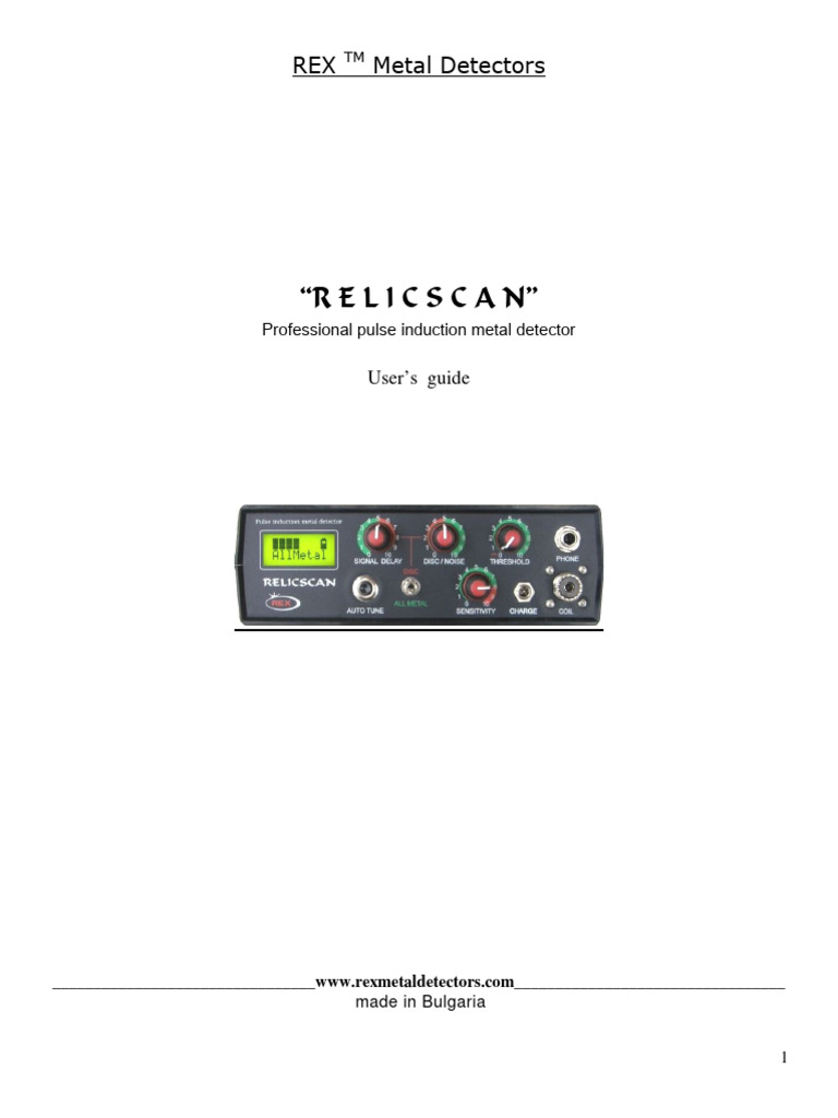 Pi-Rex Detector Pi Relicscan | PDF | Battery Charger | Electrical ...