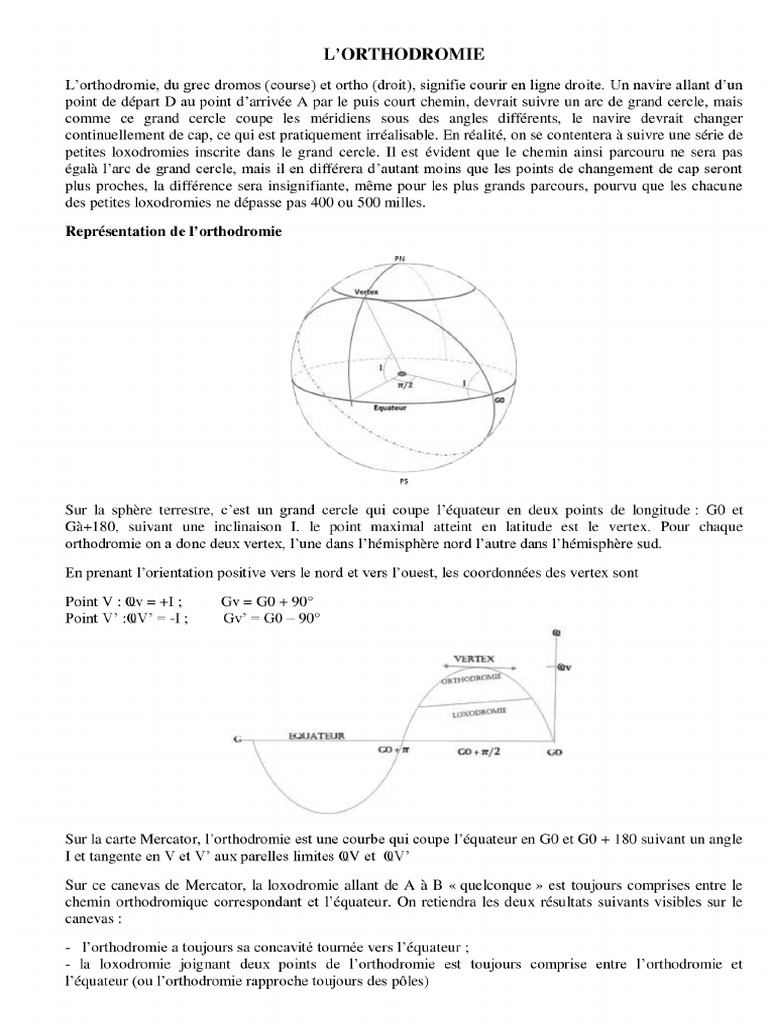 ORTHODROMIE | PDF