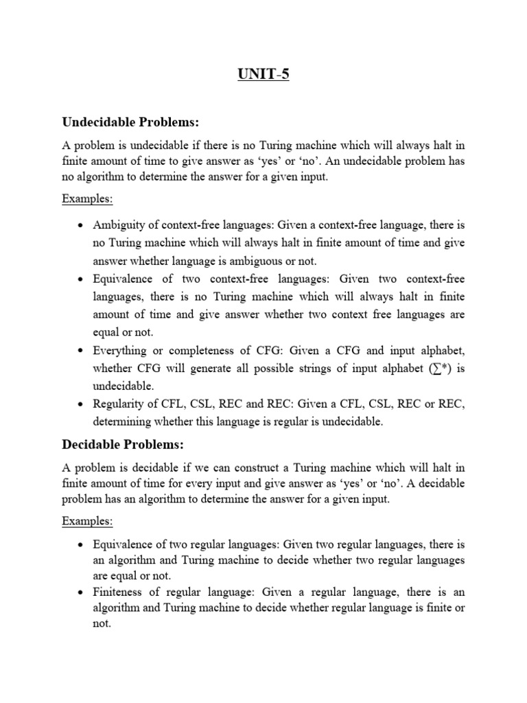 Automata Unit 5 | PDF | Time Complexity | Computational Complexity Theory Automata Unit 5 | PDF | Time Complexity | Computational Complexity Theory