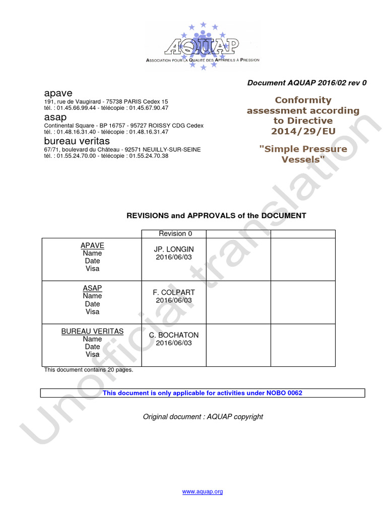 AQUAP Guideline For SPV | PDF