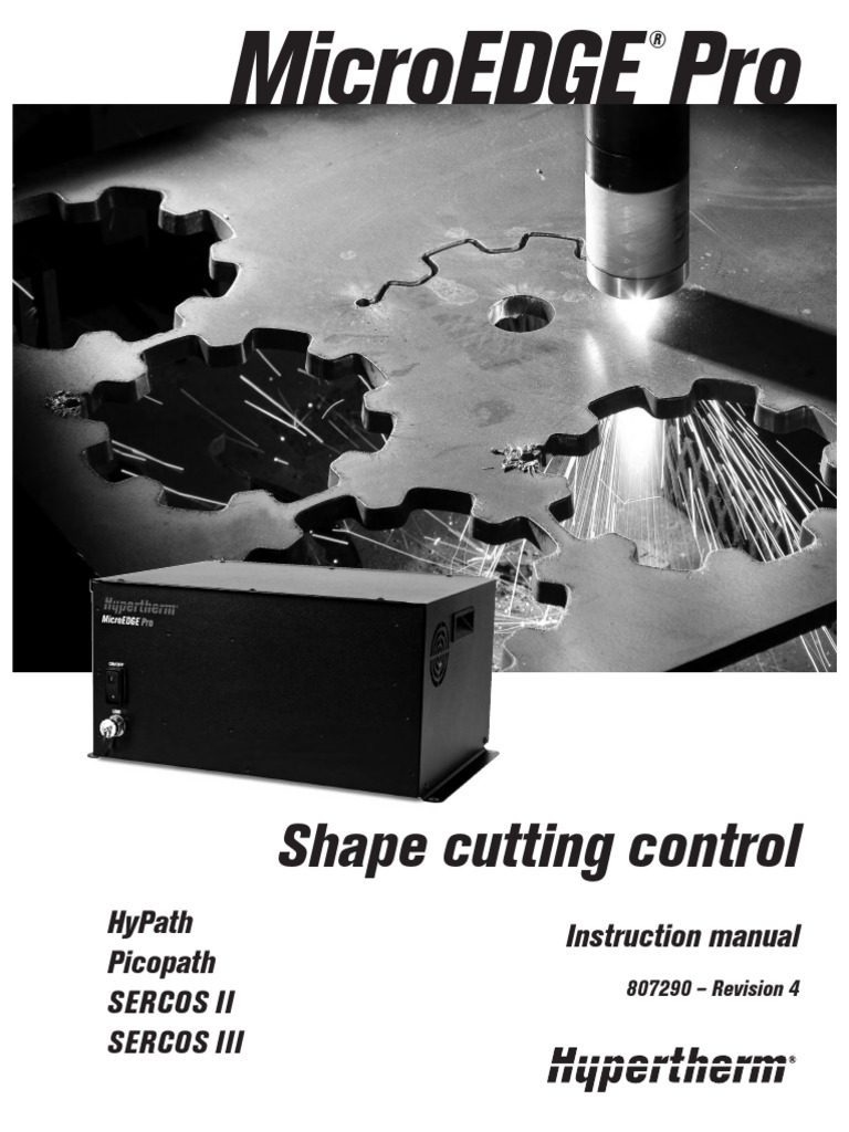 MicroEdgePro Instruction Manual | PDF | Input/Output | Numerical Control