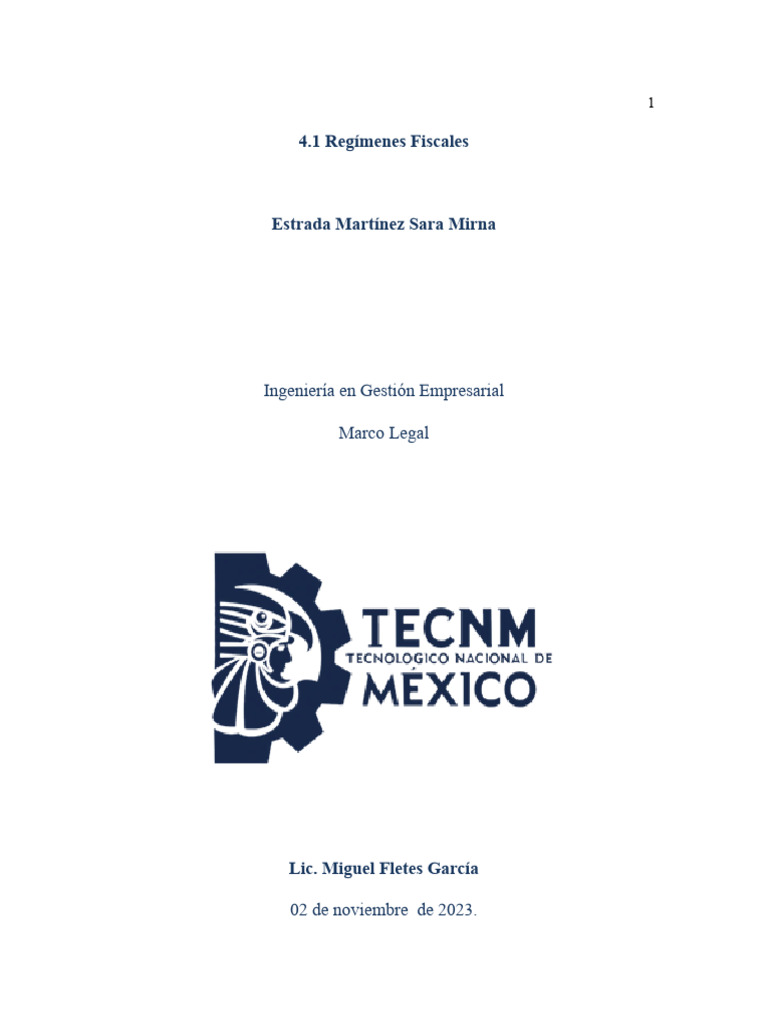 Regímenes Fiscales en México: Guía Esencial | PDF | Impuestos ...