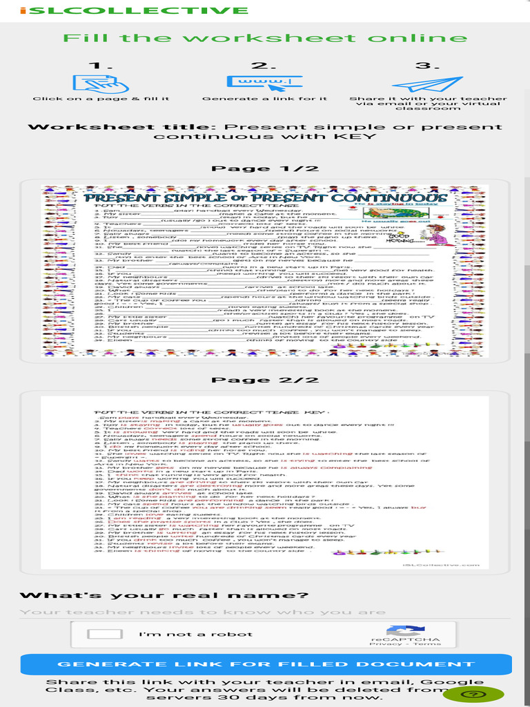 English ESL Worksheets, Activities For Distance L | PDF