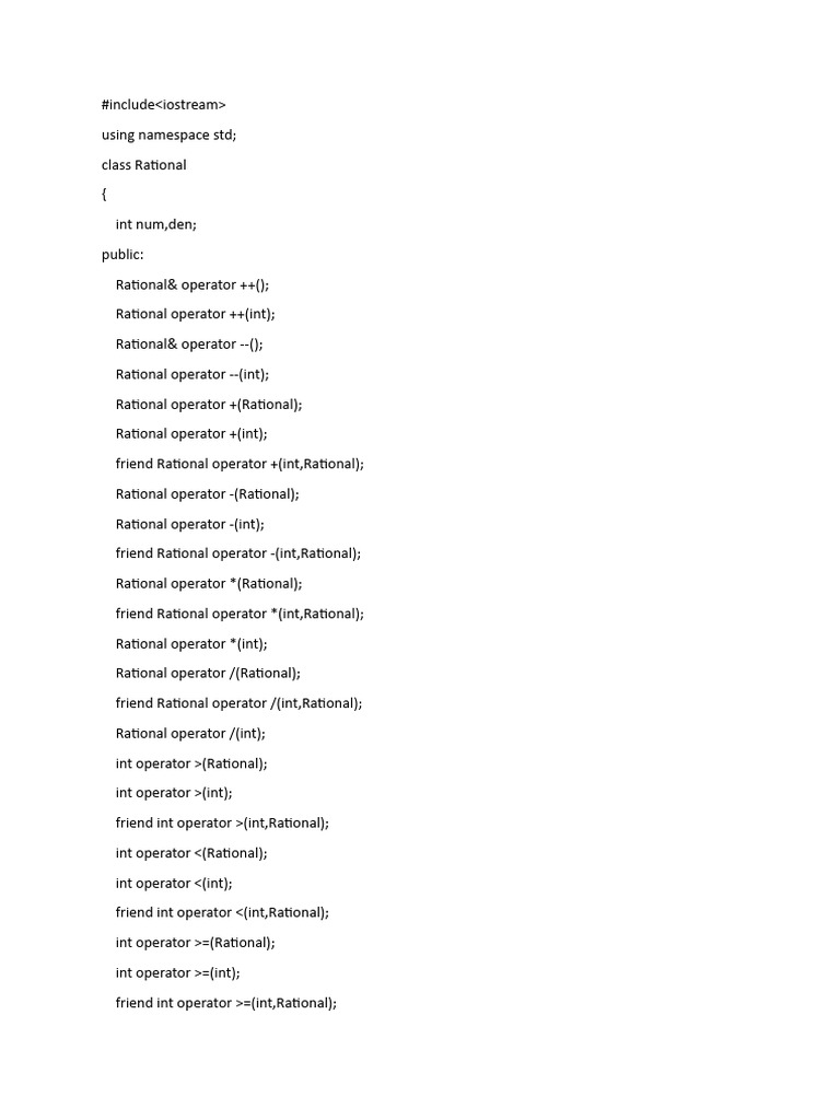 Operator Overloading | Download Free PDF | Computer Programming ... Operator Overloading | Download Free PDF | Computer Programming ...
