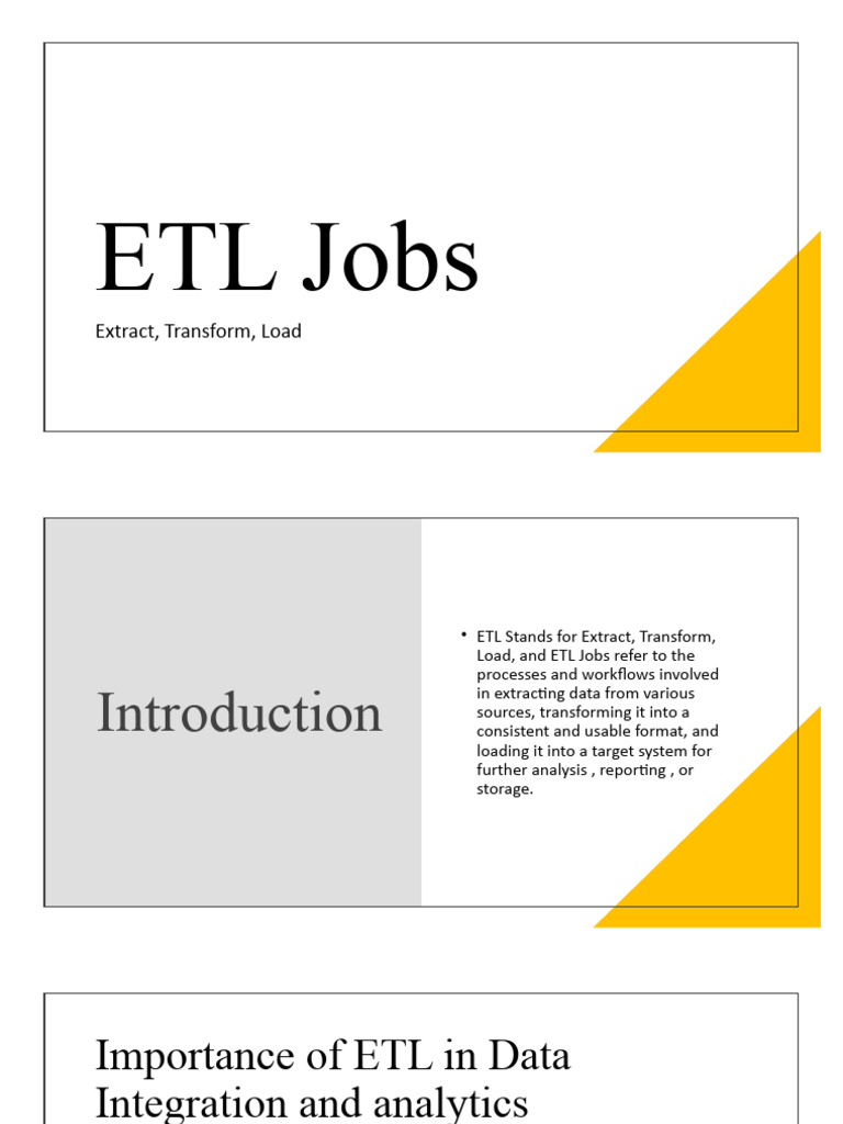 ETL Jobs | PDF | Database Index | Computing