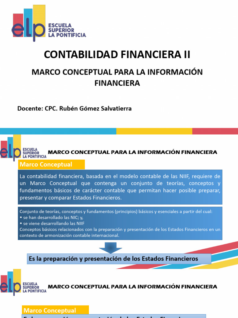 Marco Conceptual NIIF y Estados Financieros | PDF | Contabilidad | Estado financiero
