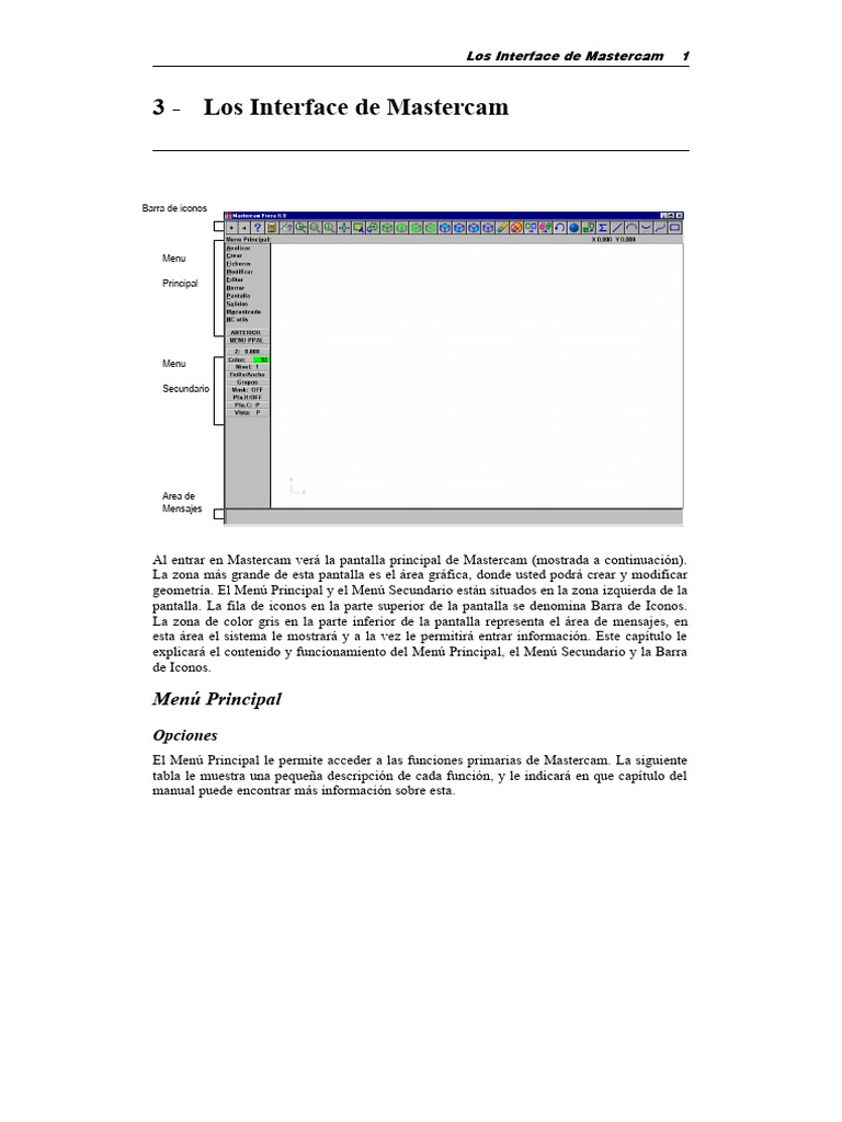 03-Los Interface de Mastercam | PDF | Rotación | Archivo de computadora