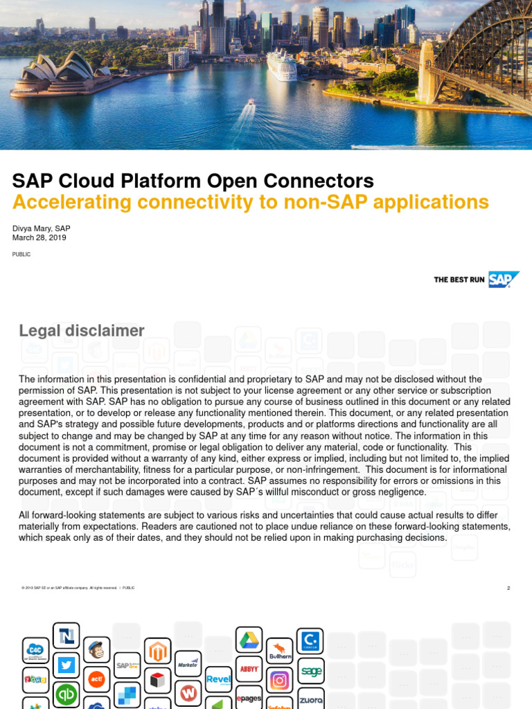 19 03 28 Sap Cloud Platform Open Connectors | PDF | Cloud Computing | Application Software