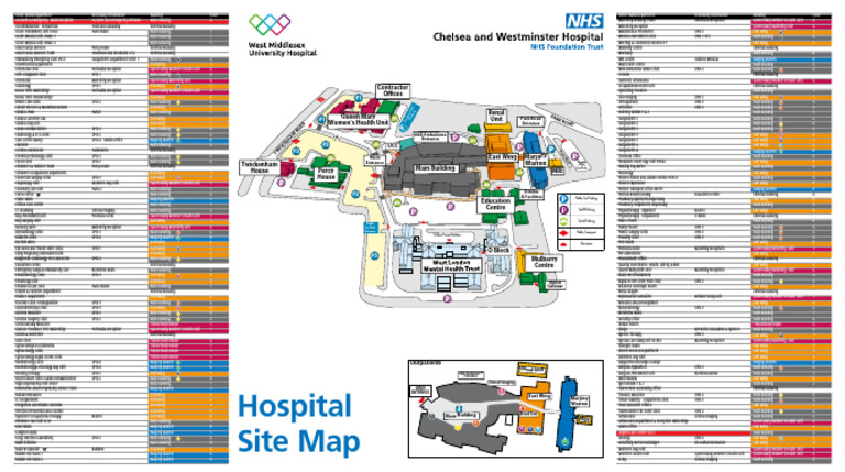 West Middlesex University Hospital Site Map | PDF | Patient | Clinic