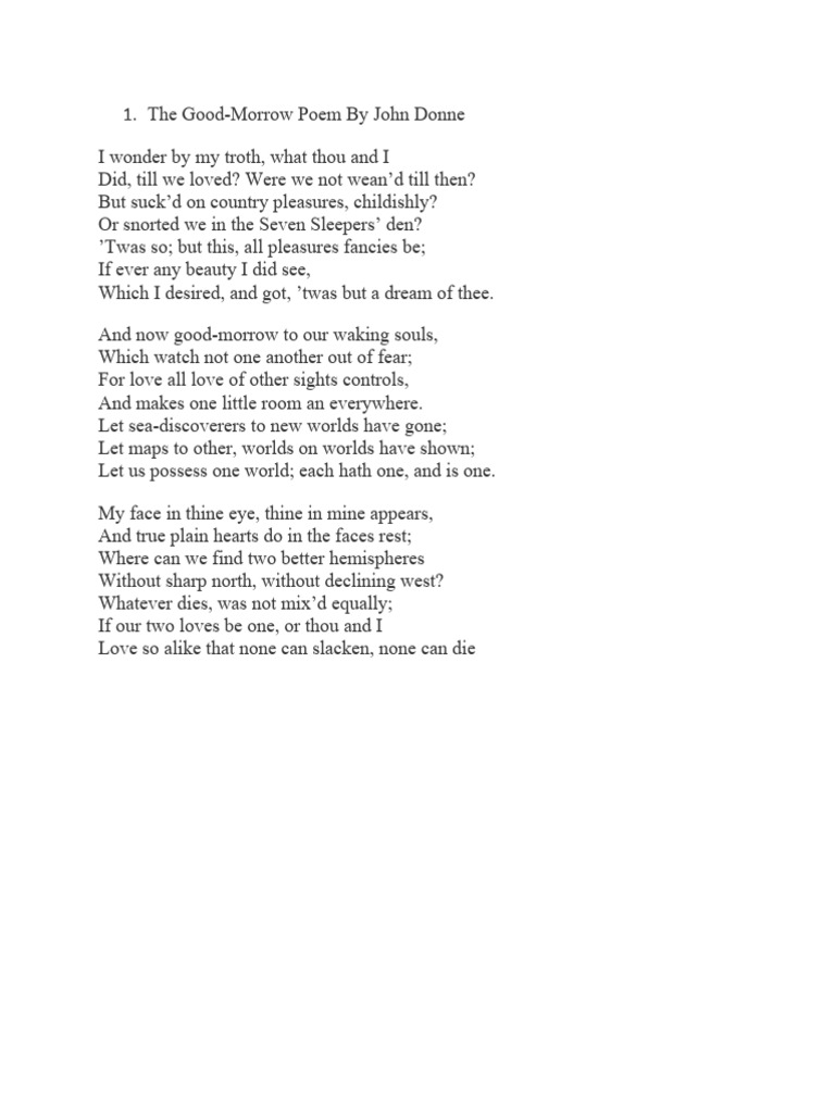 Text John Donne Poems | PDF
