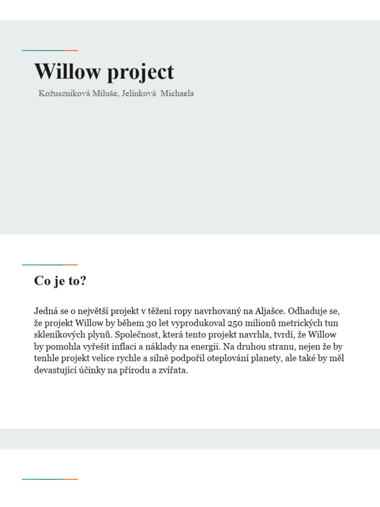 Willow Projekt | PDF