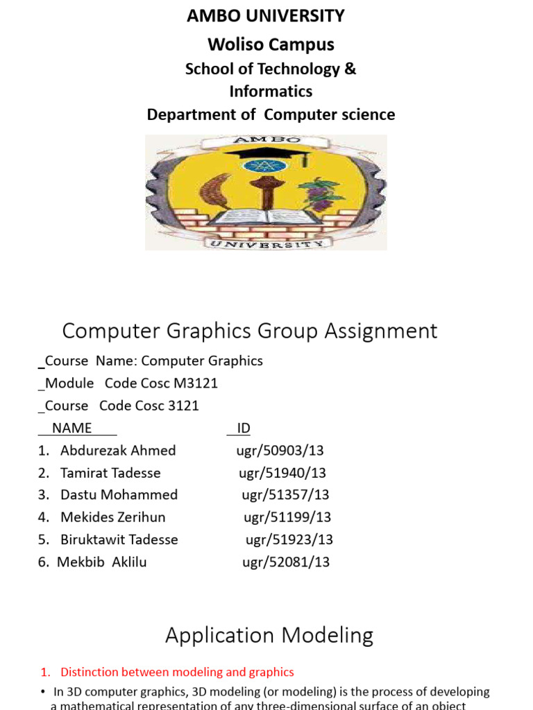 Application Modeling Pdf 3 D Modeling 3 D Computer Graphics 1403