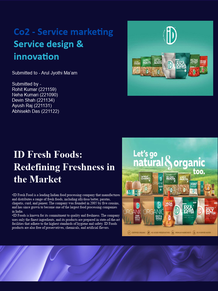 ID Fresh Foods: Redefining Freshness | PDF | Customer Experience ...
