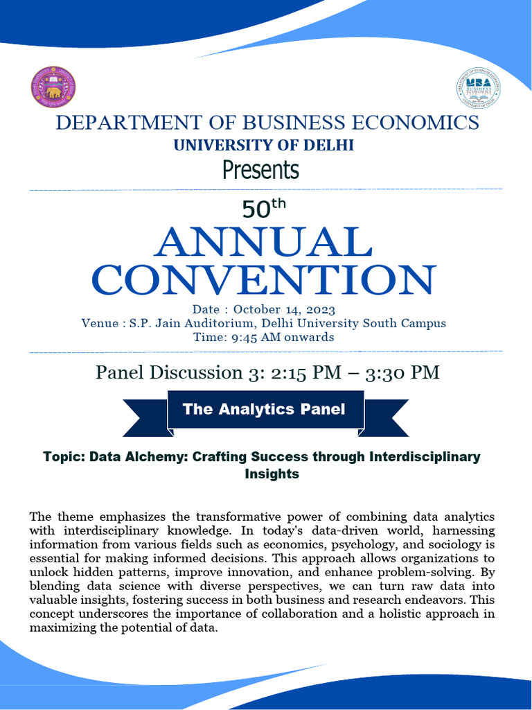 Annual Convention - Panel 2 - Moderator Questions | PDF | Analytics ...